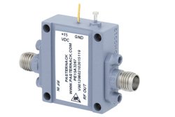 低噪声宽带放大器，NF 5 dB，P1dB 15 dBm， 100 MHz ~ 26.5 GHz，增益 15 dB，IP3 23 dBm，SMA