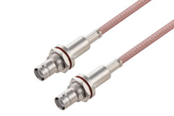 SHV Jack Bulkhead to SHV Jack Bulkhead Cable Using RG142 Coax