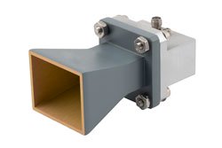 WR-102标准增益喇叭天线，10dBi增益，SMA母头连接器