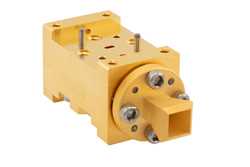 WR-10 波导双极化喇叭天线，75 GHz ~ 110 GHz，增益 15 dBi，UG-387/U-Mod 法兰